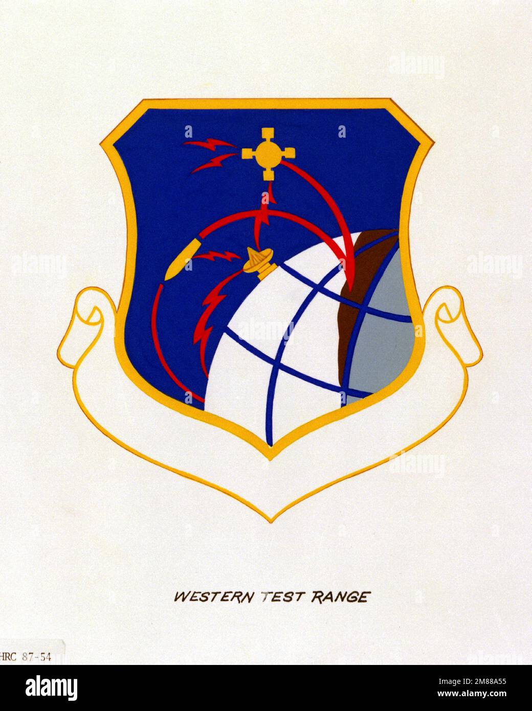 Approved insignia for: Western Test Range. Country: Unknown Stock Photo ...
