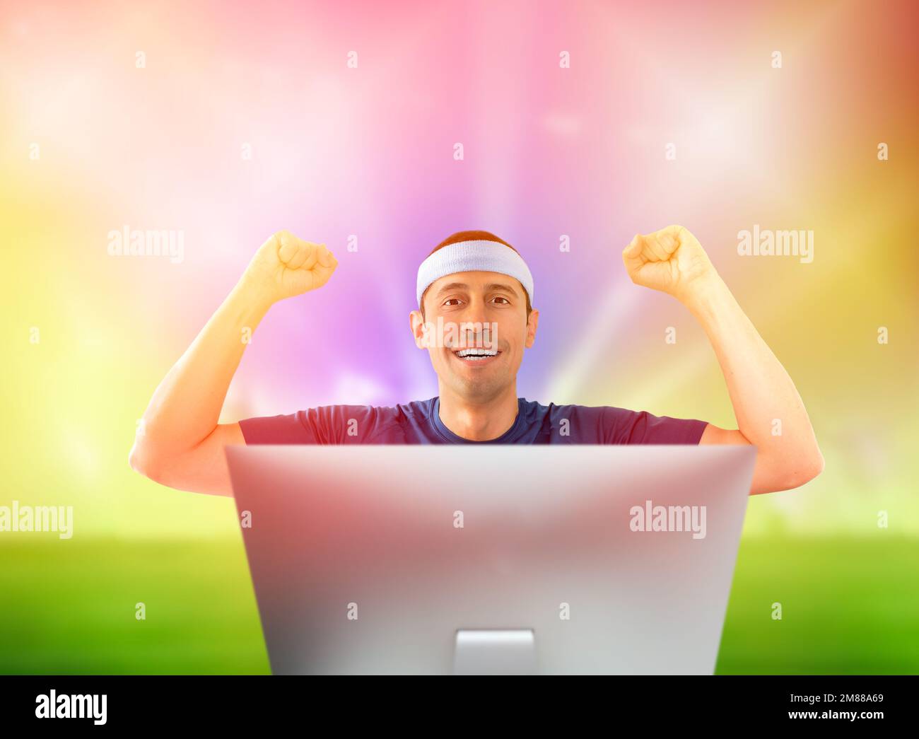 Boy playing shooting video game hi-res stock photography and images - Alamy