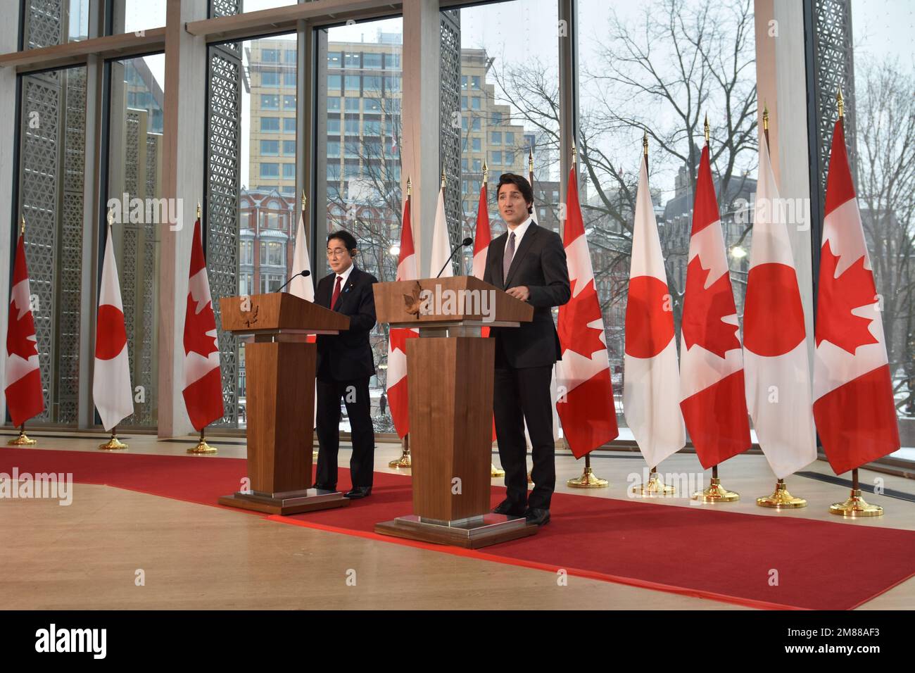 Ottawa, Ontario, Canada. 12th Jan, 2023. (NEW) Joint Press Conference ...