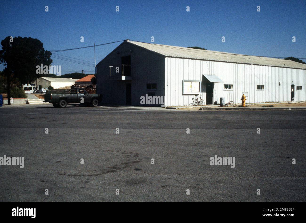 A view of the office structure for Company C, Naval Mobile Construction ...