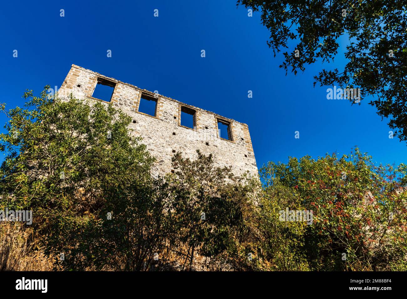 The old Greek Ghost town of Kayakoy near Fethiye in Turkey Stock Photo ...