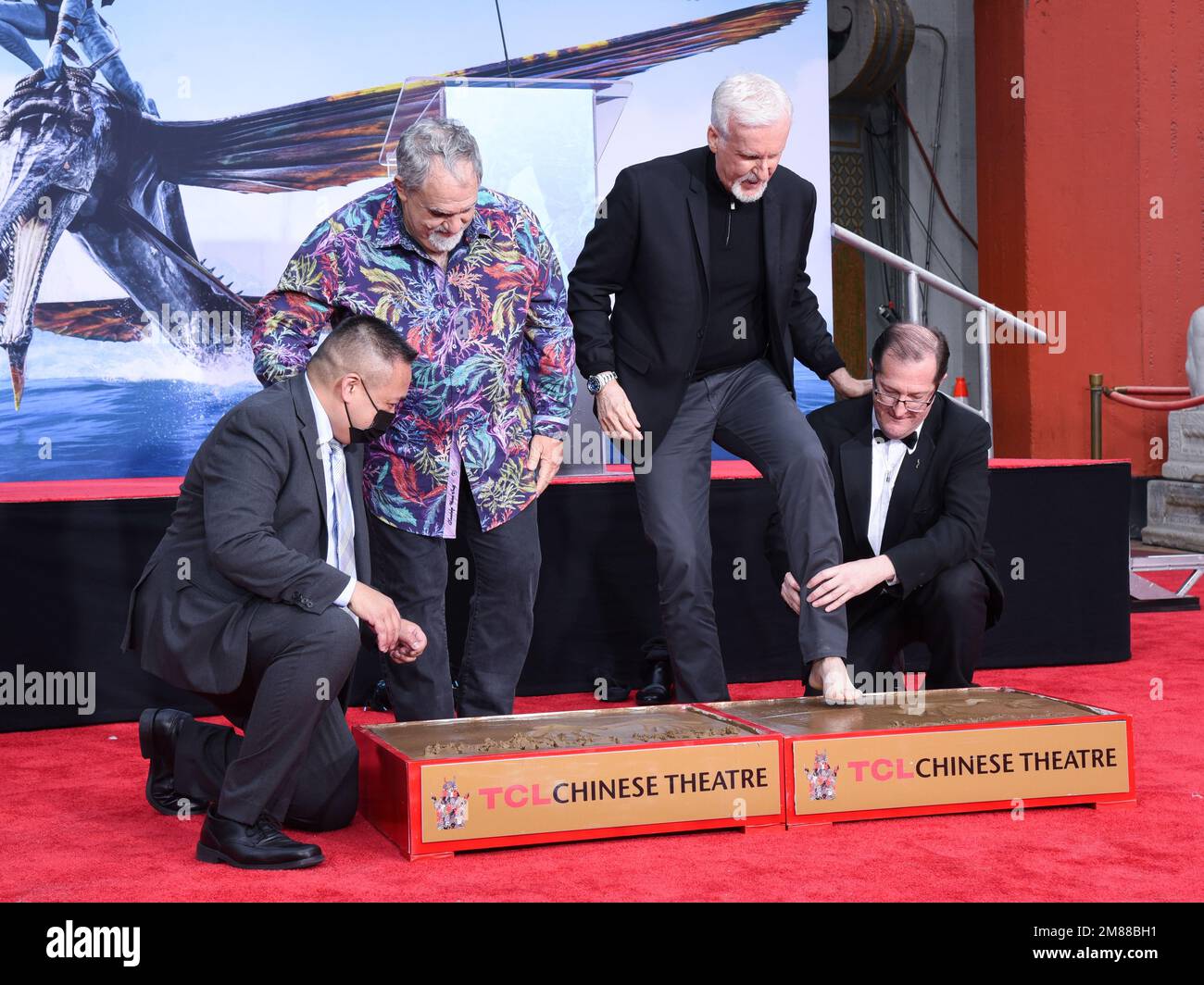 Hollywood, California, USA. 12th Jan, 2023. Jon Landau and James ...