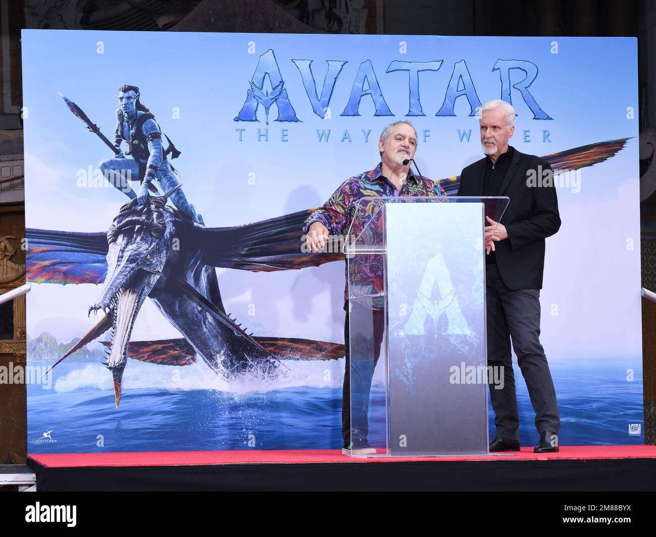 12 January 2023 - Hollywood, California - Jon Landau, James Cameron ...