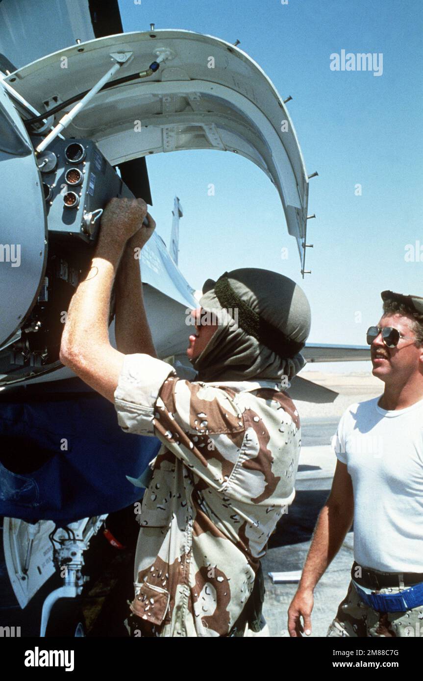 STAFF SGT. Mack Butler, 33rd Aviation Maintenance Unit, replaces the ...