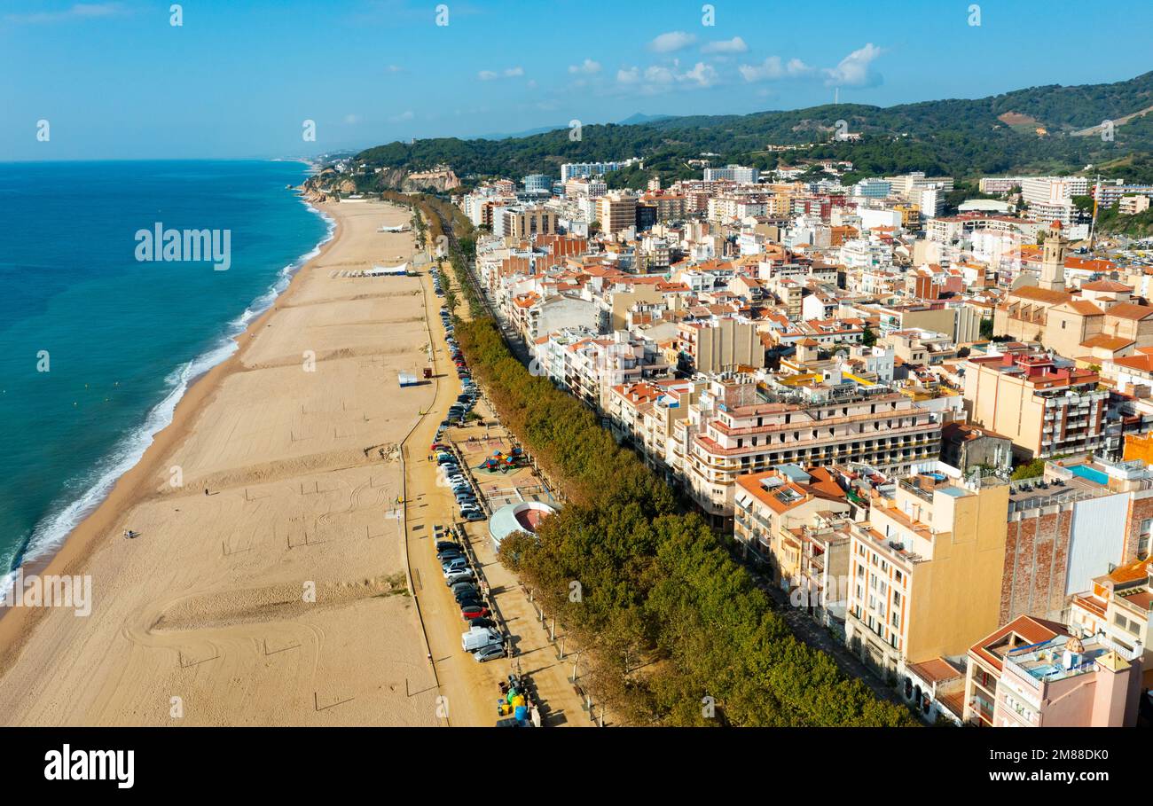 Townscape of Calella, Maresme region, Spain Stock Photo - Alamy