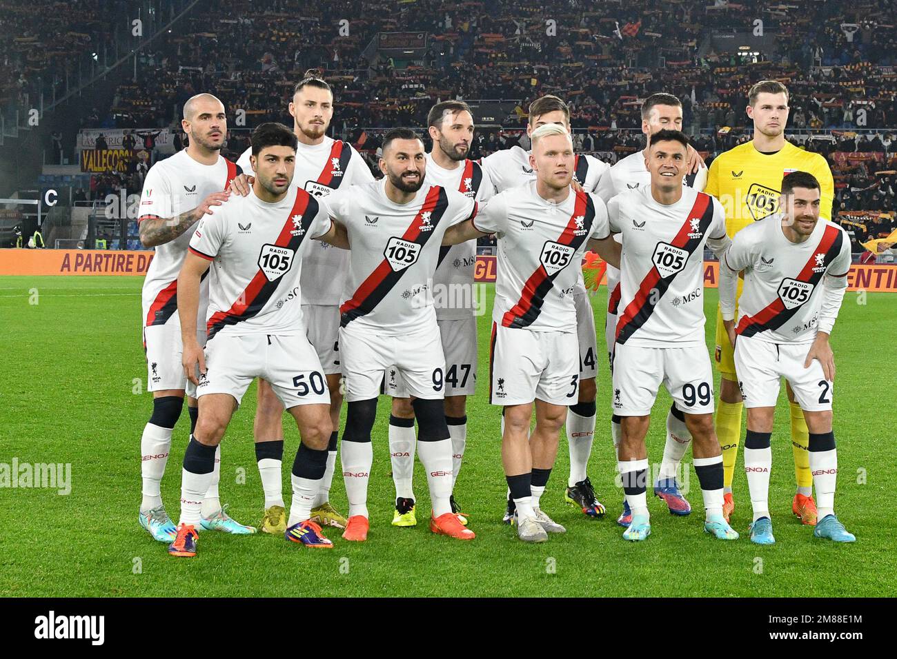 Italy, 12 January 2023, the starting line up of Genoa CFC during Italy ...