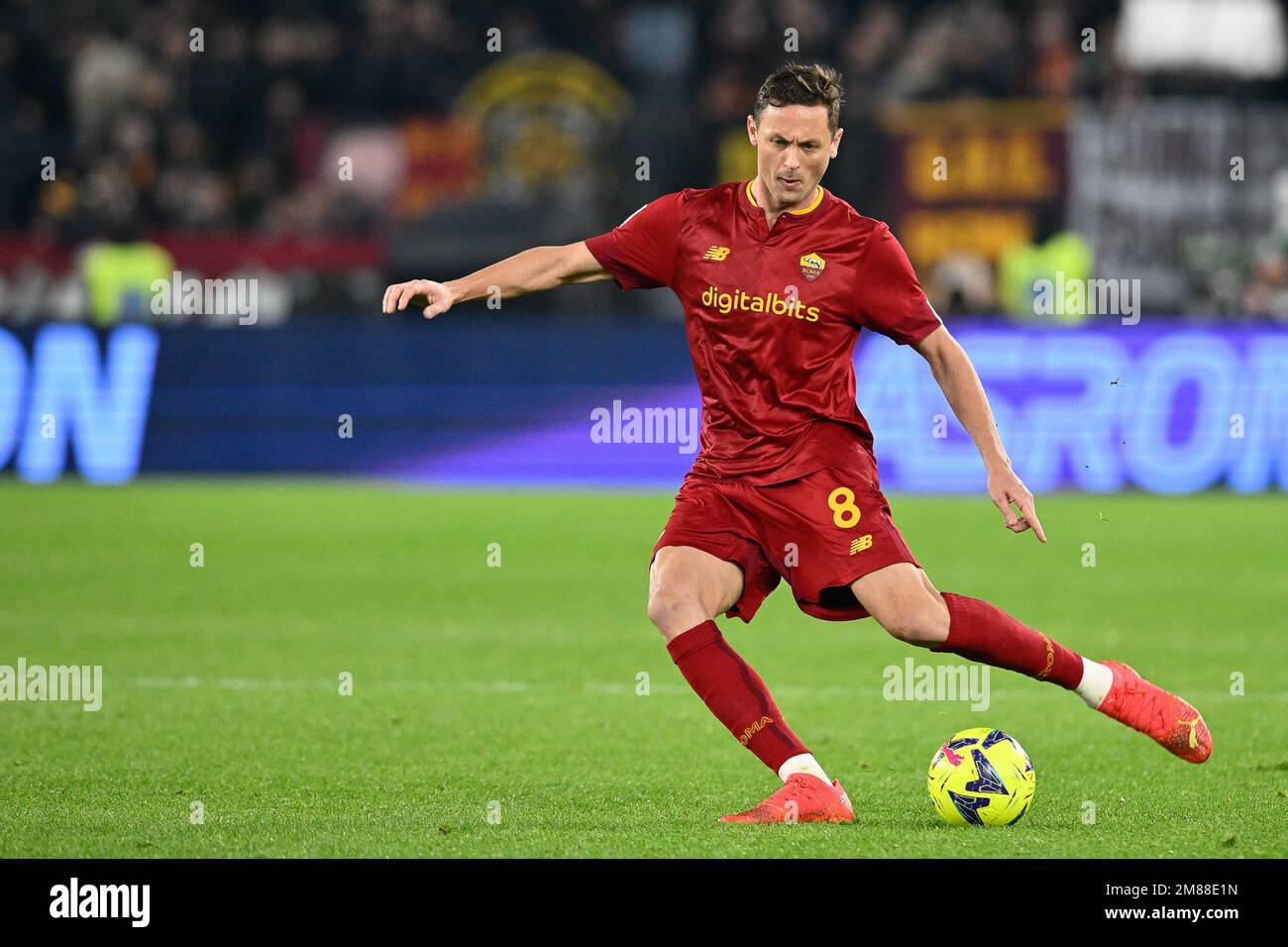 Italy, 12 January 2023, Nemanja Matic of AS Roma during Italy Cup ...