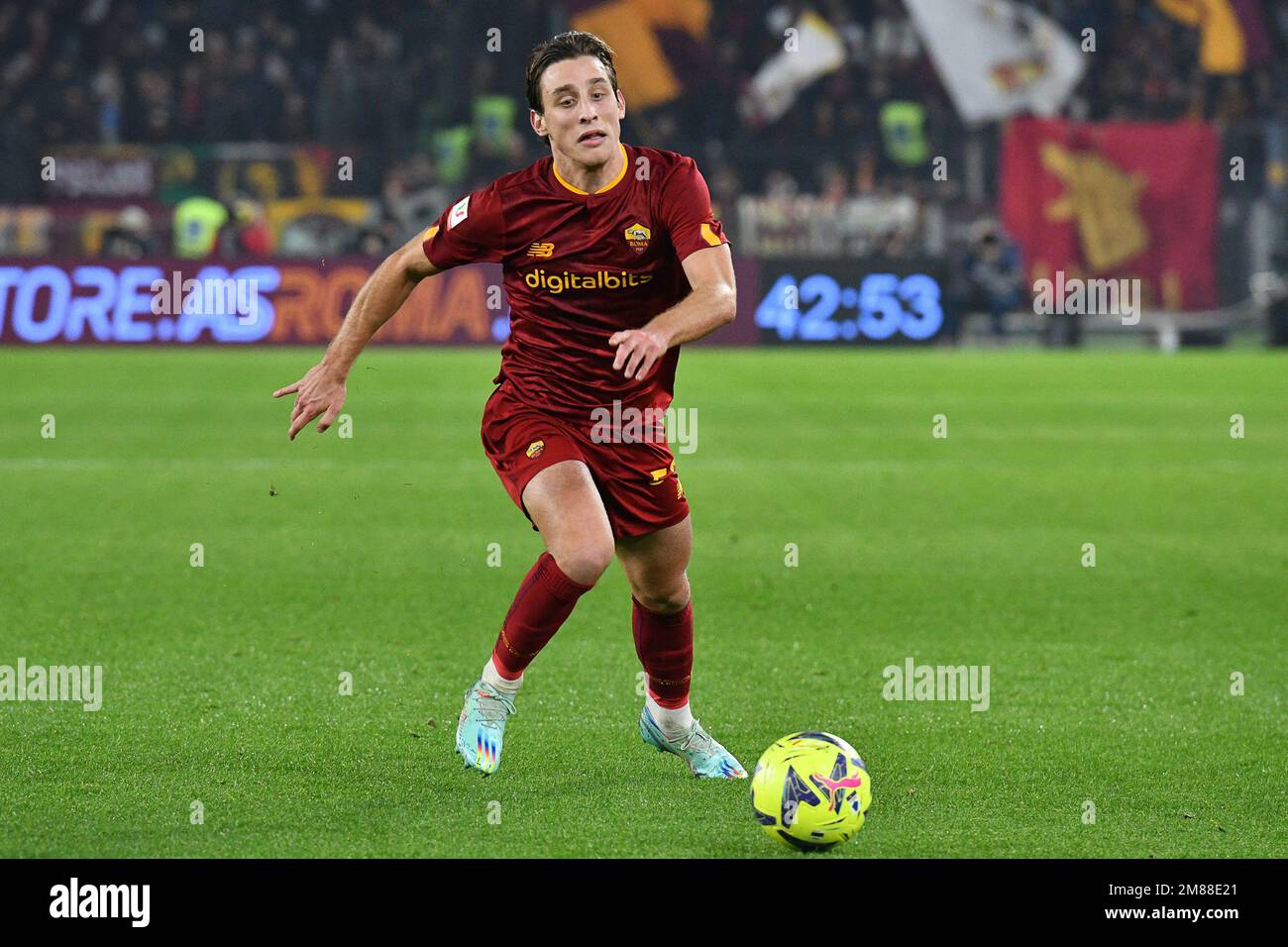 Italy, 12 January 2023, Edoardo Bove of AS Roma during Italy Cup League ...