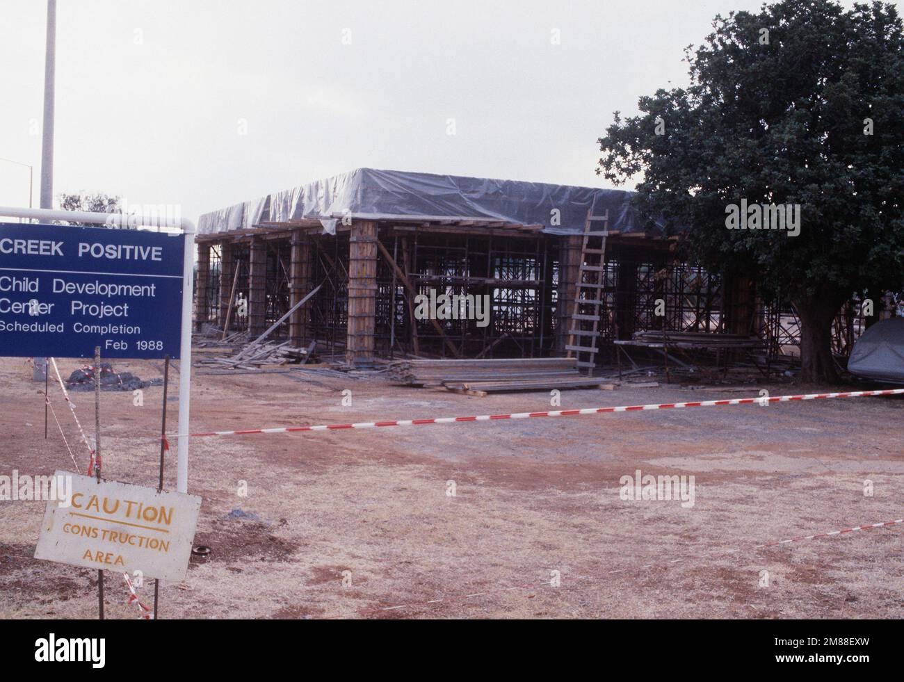 A view of the air station's new child development center under ...