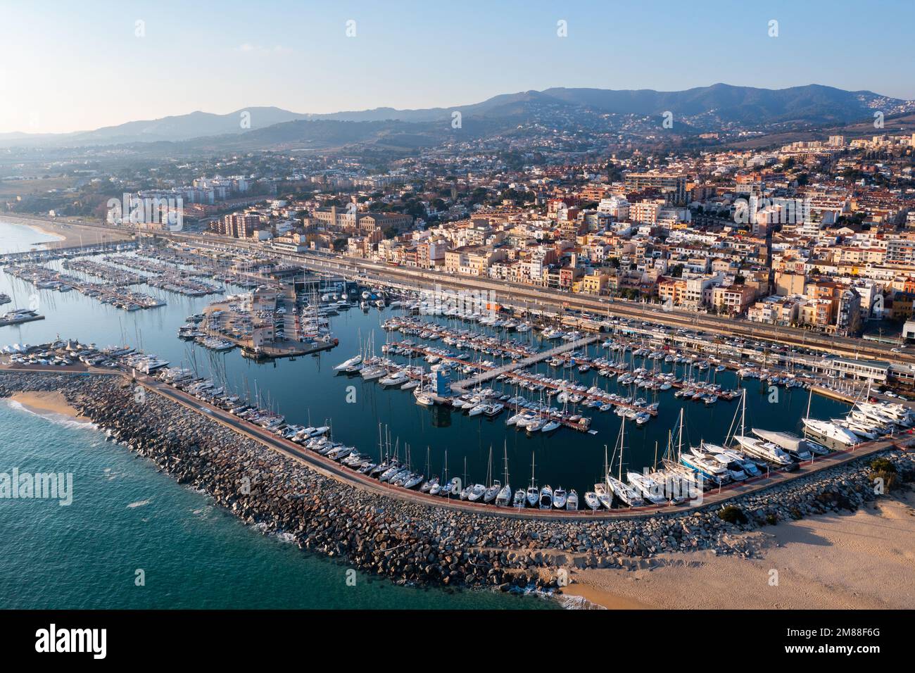 Port at El Masnou, Catalonia, Spain Stock Photo - Alamy