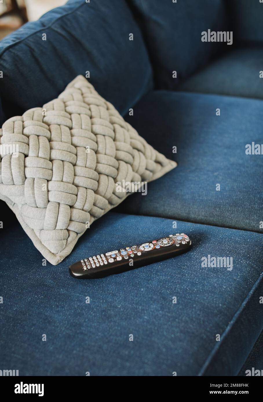 Remote control on table future technology Stock Photo - Alamy