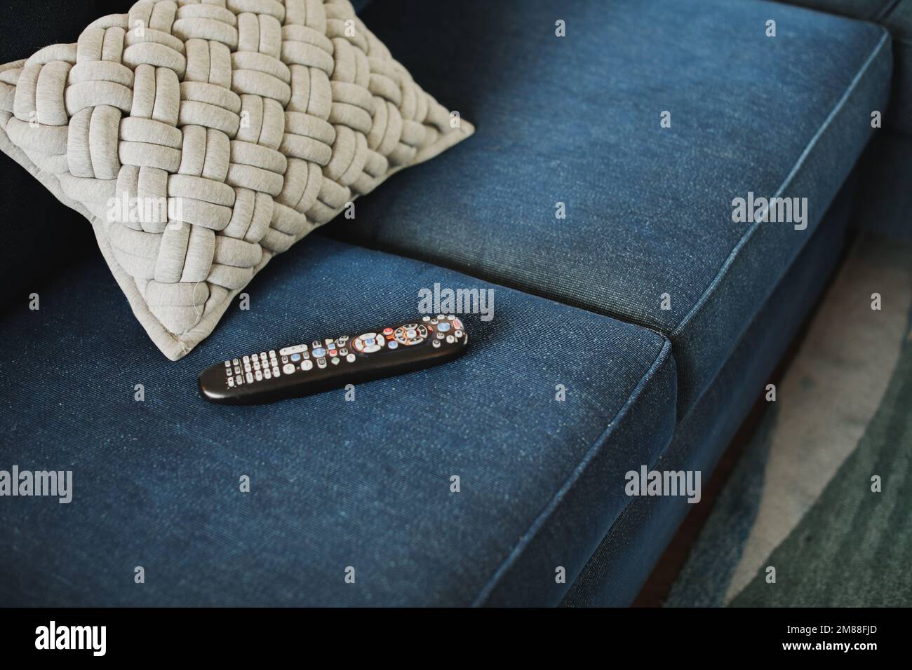 Remote control on table future technology Stock Photo - Alamy