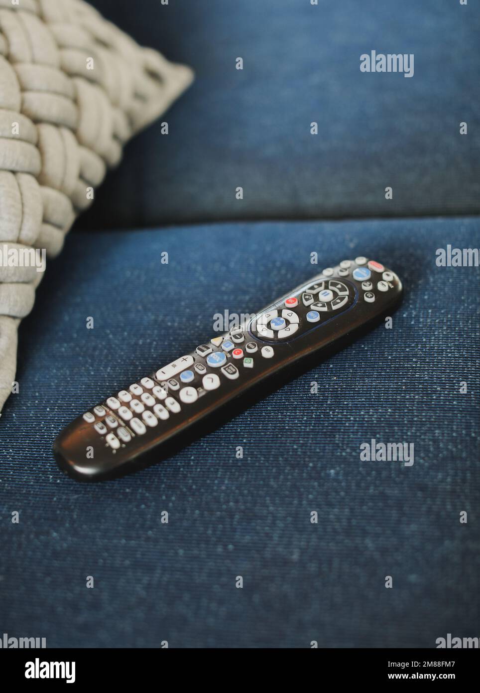 Remote control on table future technology Stock Photo - Alamy