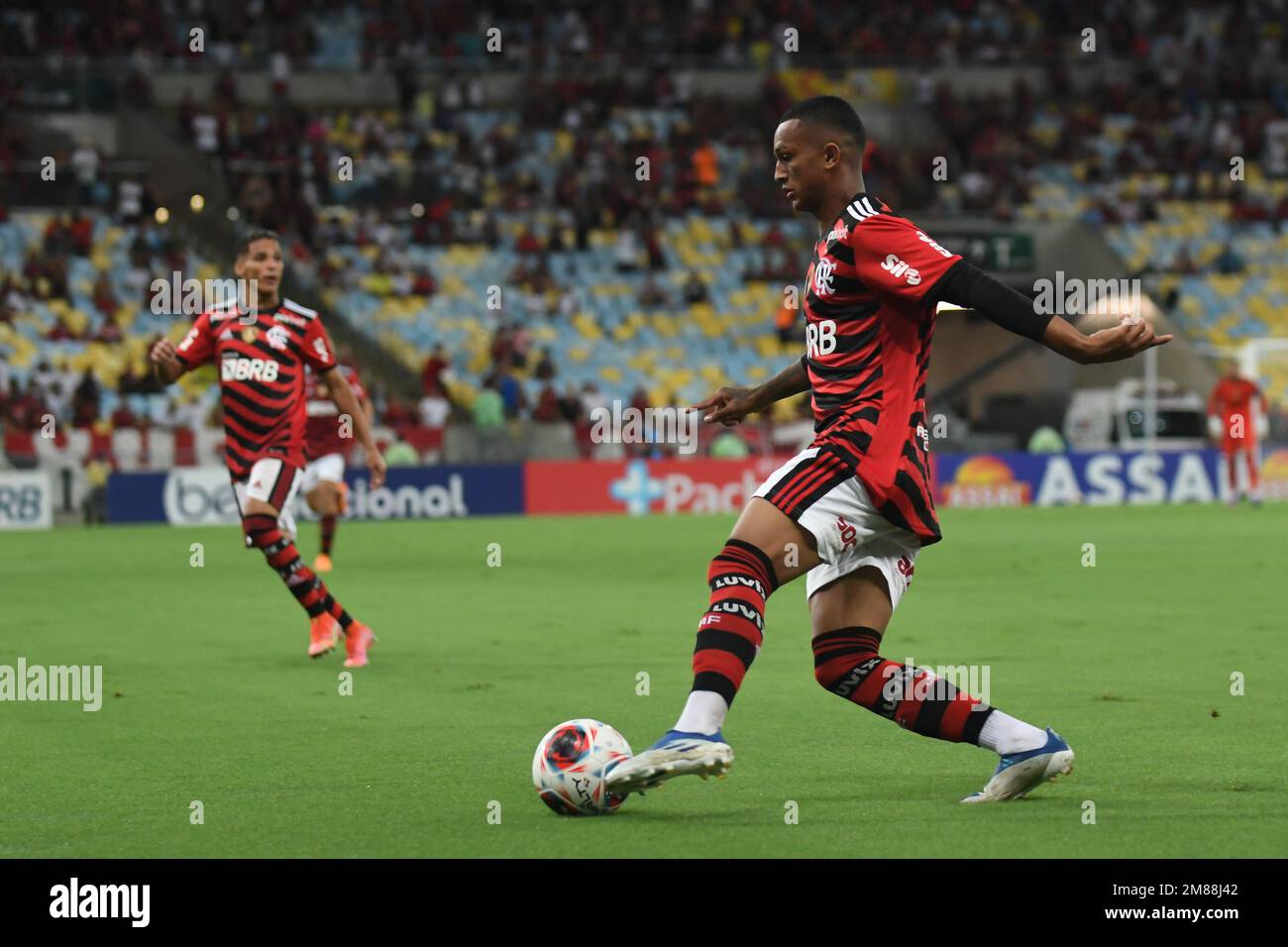 Rio De Janeiro, Brazil. 12th Jan, 2023. Wesley during the Flamengo x ...
