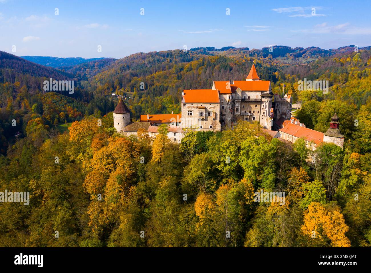 Medieval Pernstejn Castle, Czech Republic Stock Photo - Alamy