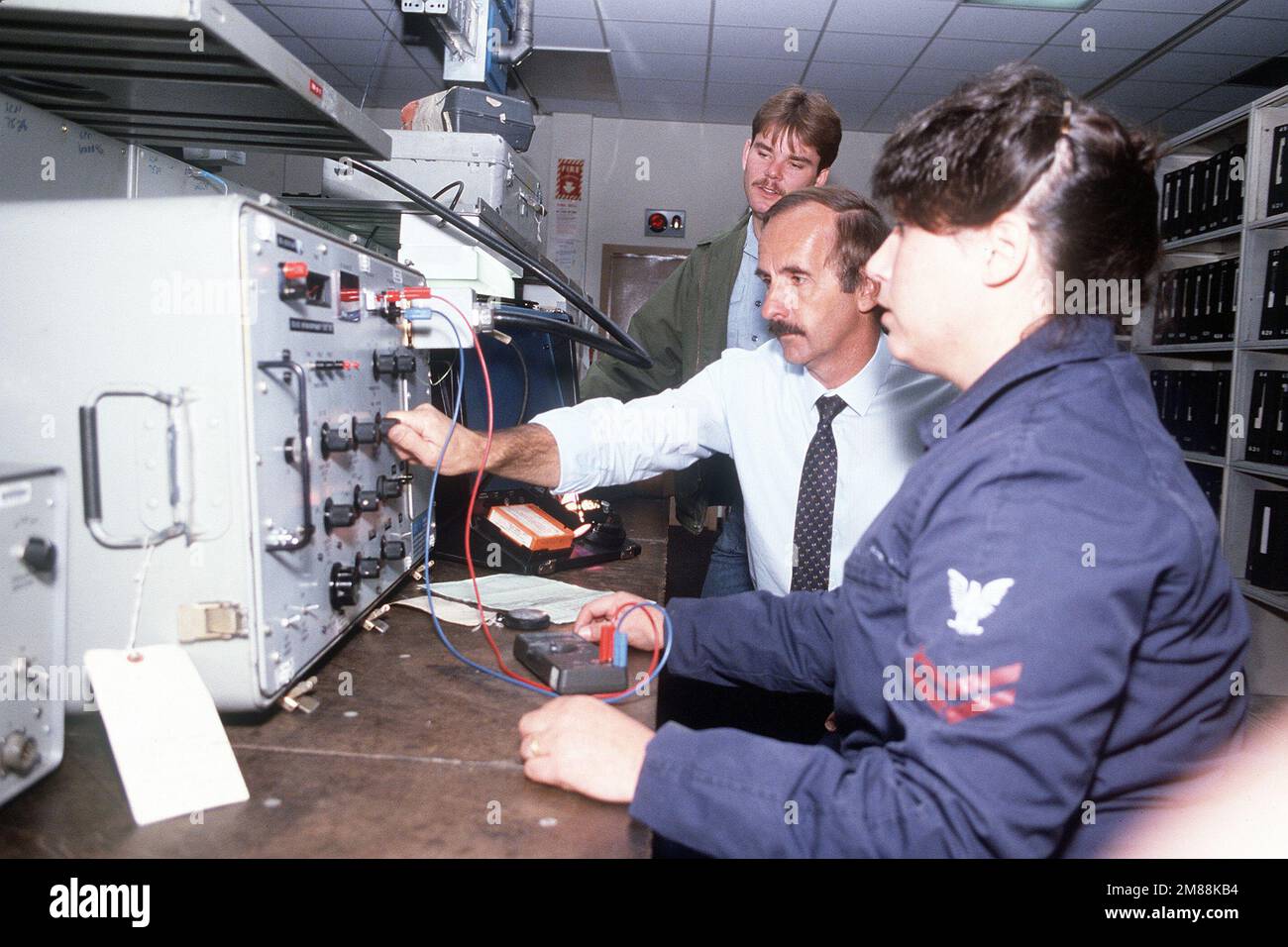 Jim Gallagher, a technical representative for Gruman Aerospace Corp ...