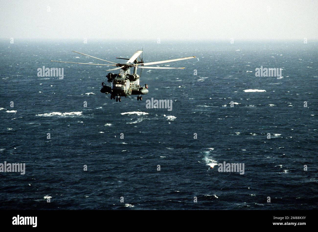 A RH-53D Sea Stallion helicopter from Mine Countermeasures Squadron 14 ...