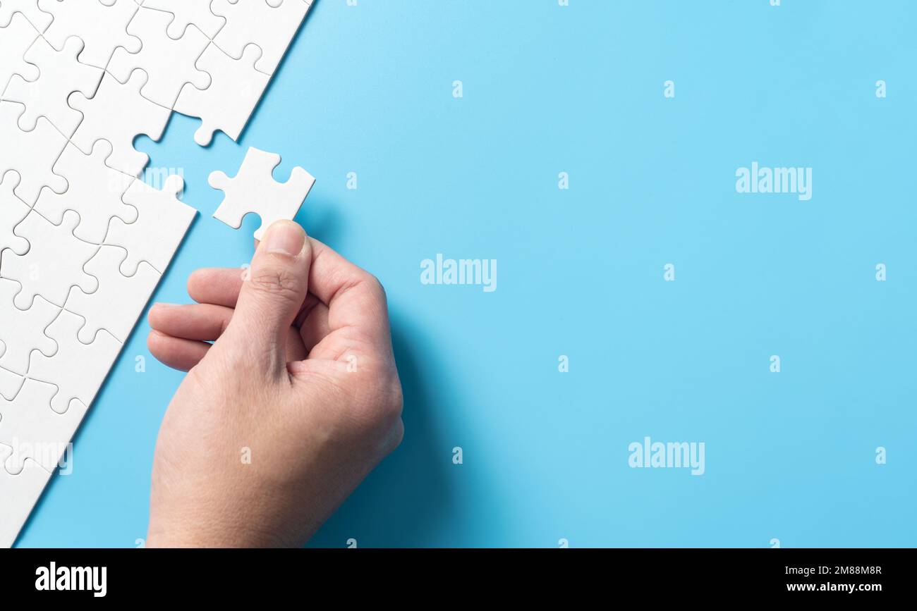 Hand missing piece white hi-res stock photography and images - Alamy