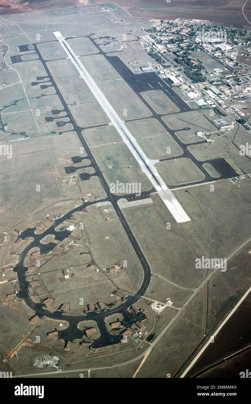 An aerial view of the airfield at Incirlik Air Base, one of two bases ...