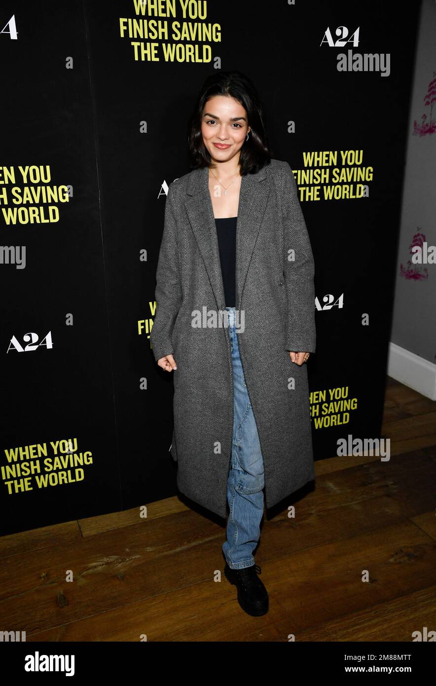 Rachel Zegler attends a special screening of "When You Finish Saving ...
