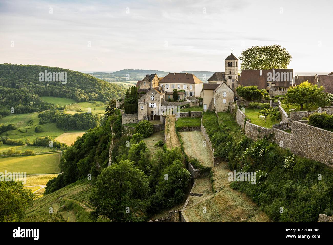Chateau-Chalon, Sunset, Plus beaux villages de France, Departement Jura ...