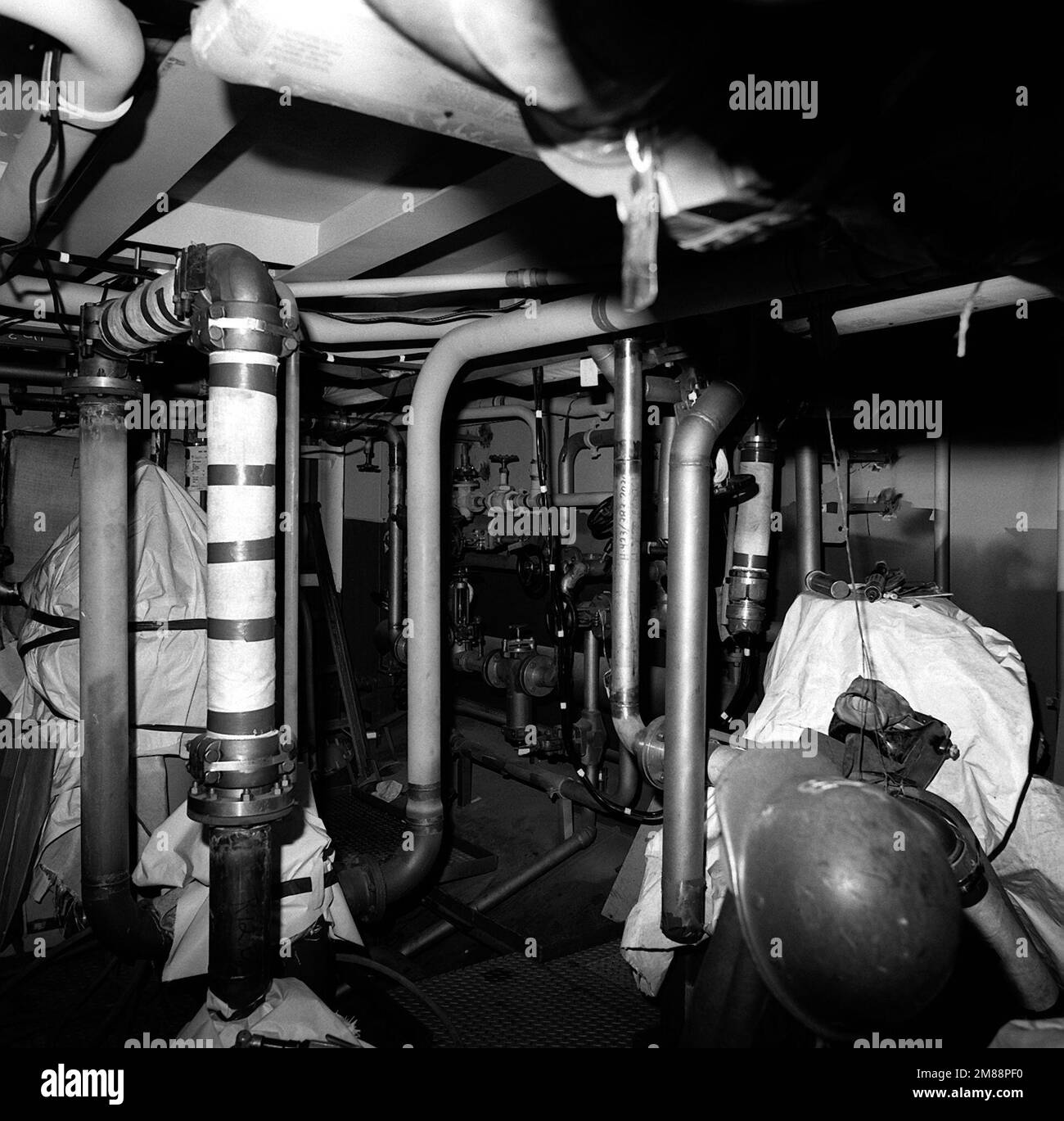 A view of auxiliary machinery room No. 1, compartment 5-220-0-E ...