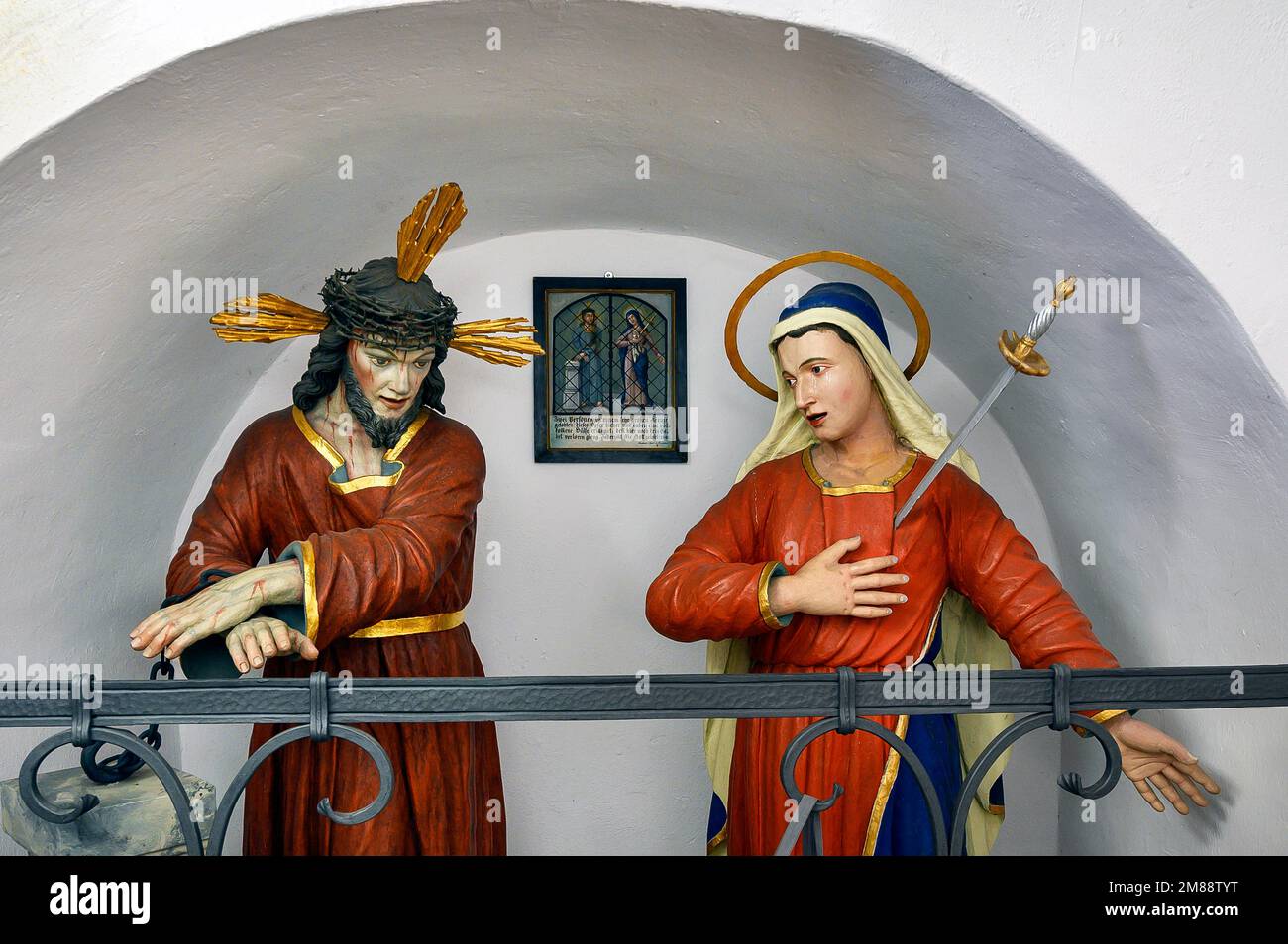 Mother of Sorrows (Mater Dolorosa), and Christ at the Scourge Pillar ...