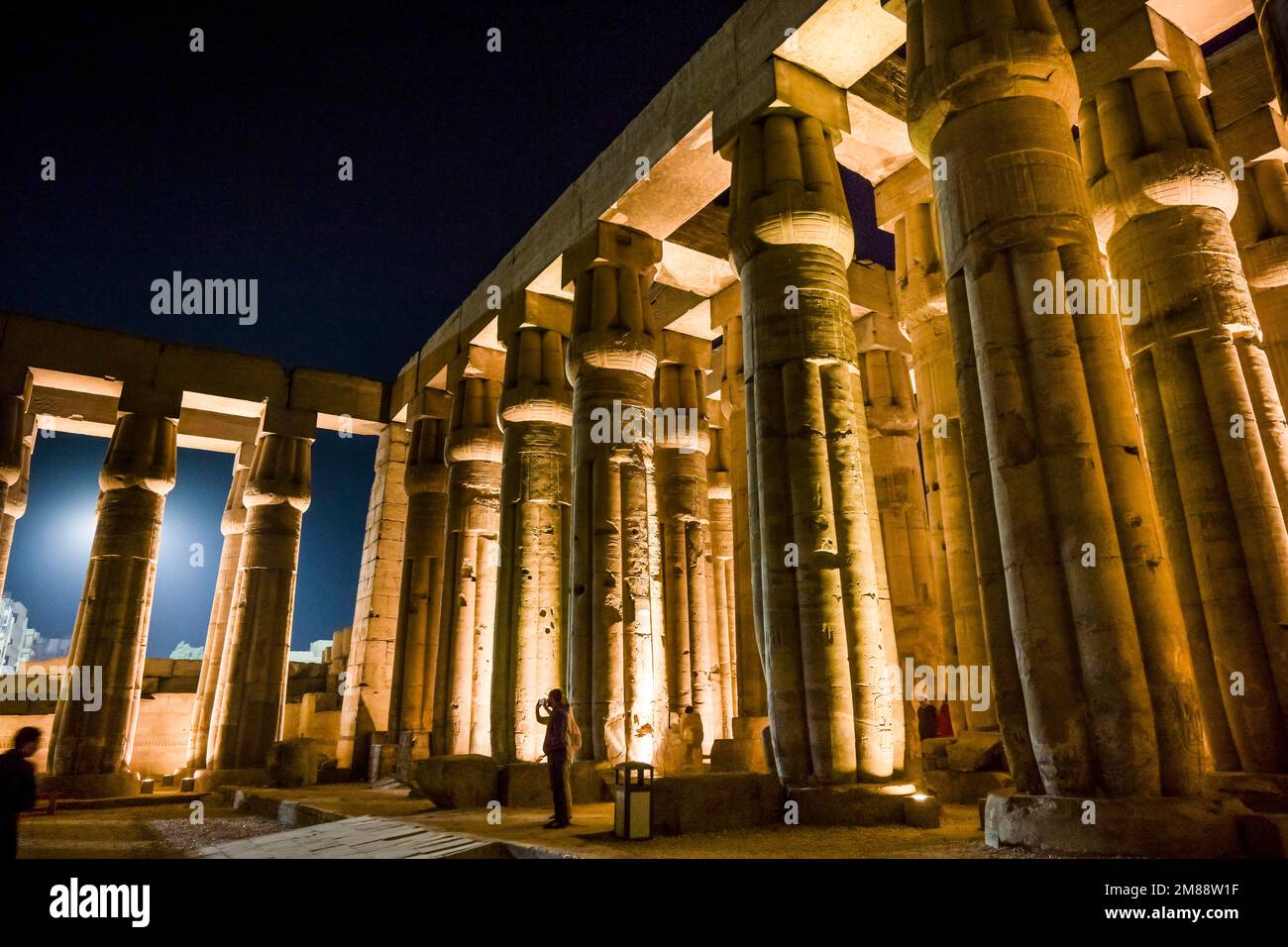 Pronaos portico, ancient Egyptian Luxor temple, Luxor, Egypt, Africa ...