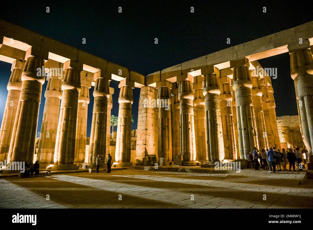 Pronaos portico, ancient Egyptian Luxor temple, Luxor, Egypt, Africa ...