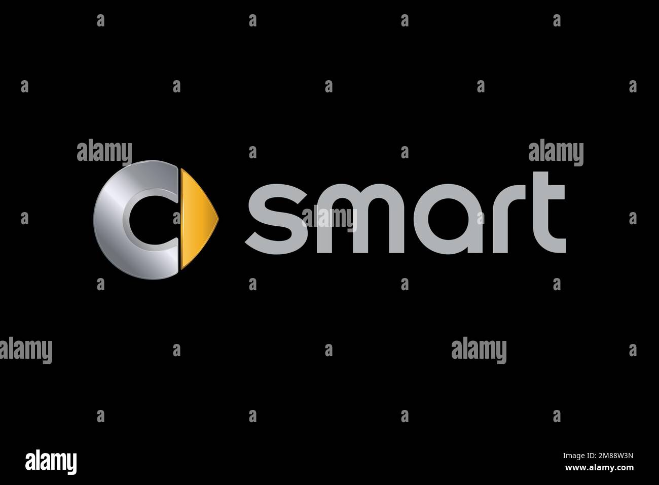 Smart marque, Logo, Black background Stock Photo - Alamy