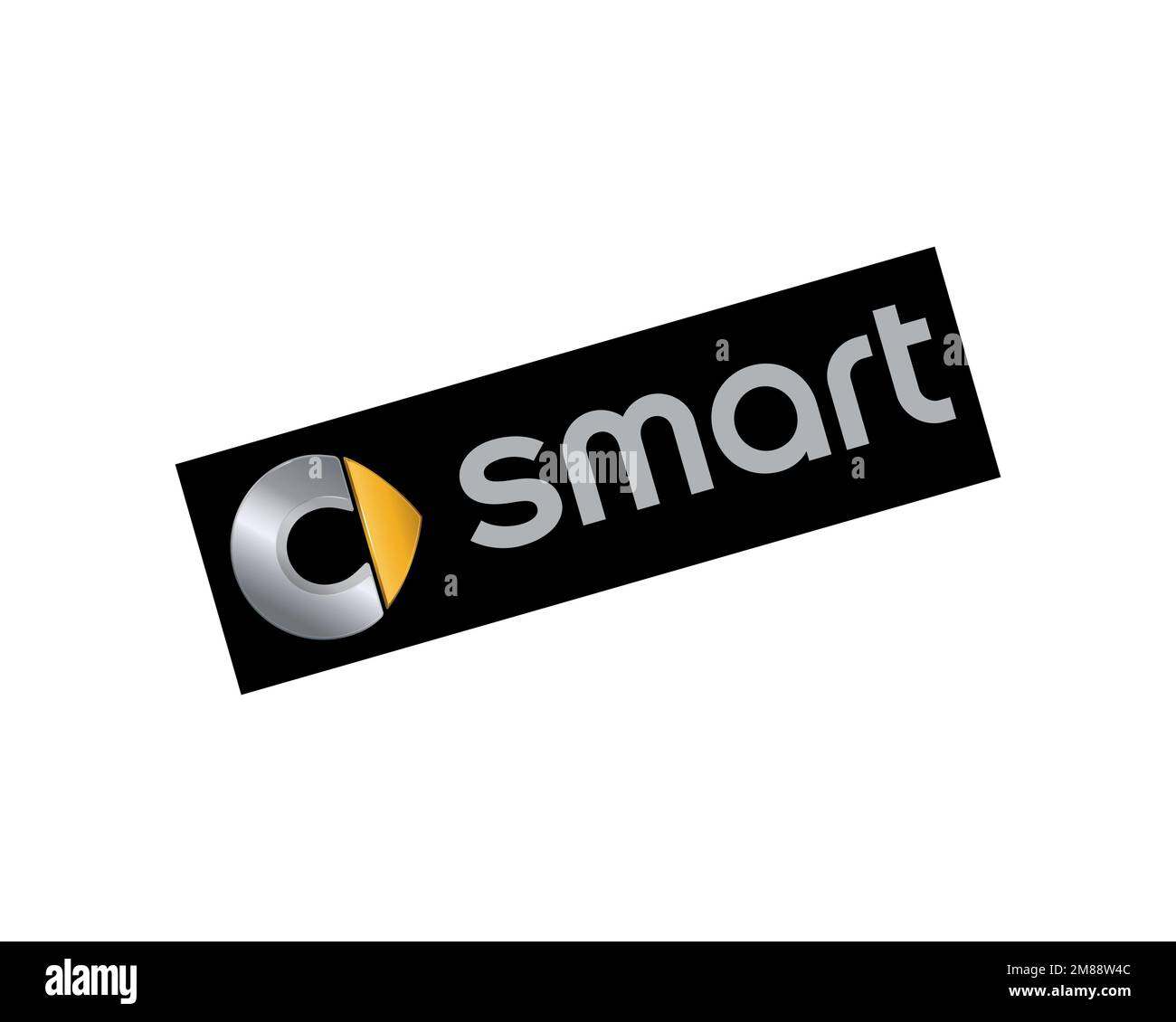Smart marque, rotated logo, white background Stock Photo - Alamy