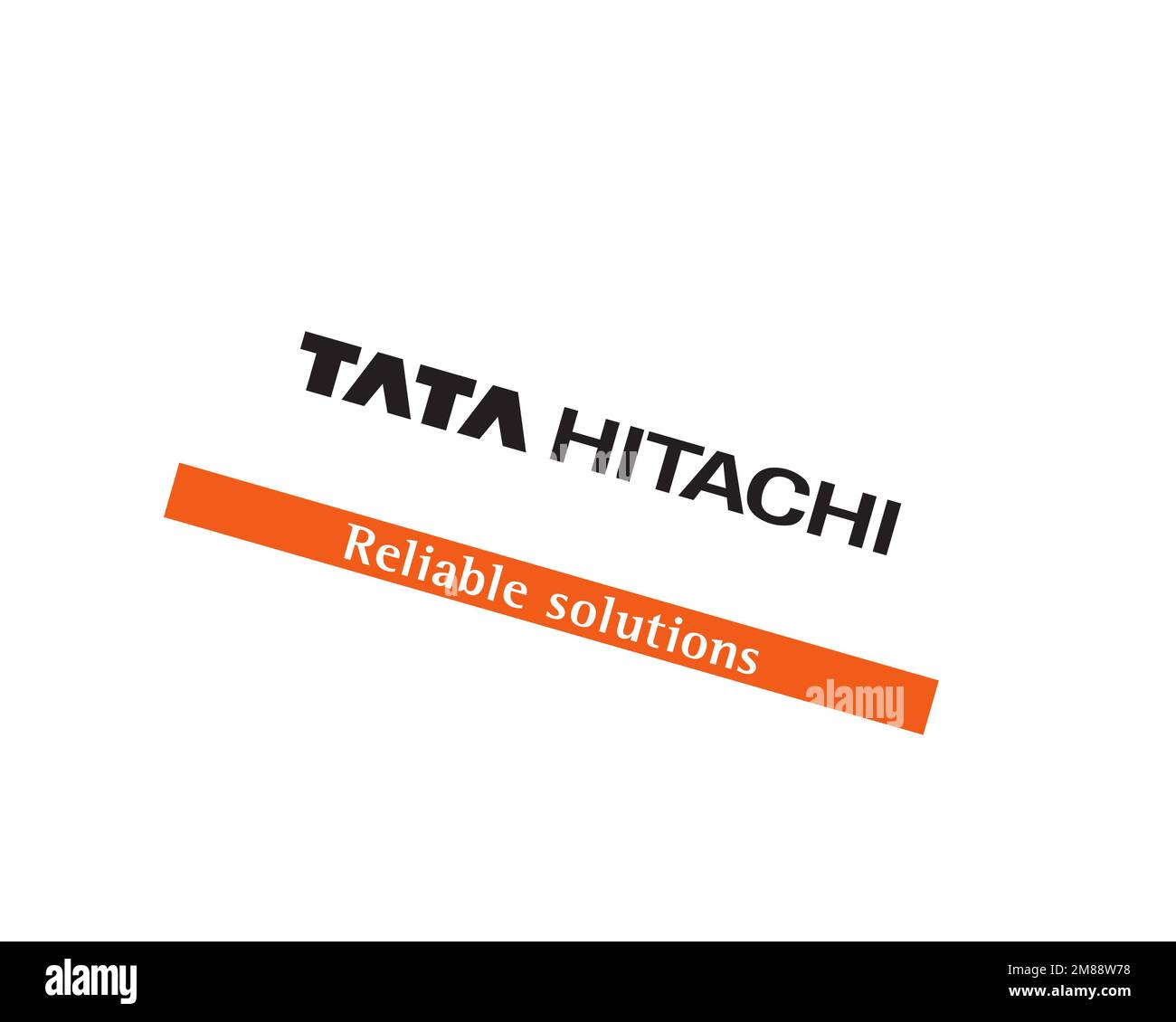 Tata Hitachi Construction Machinery, Rotated Logo, White Background B ...