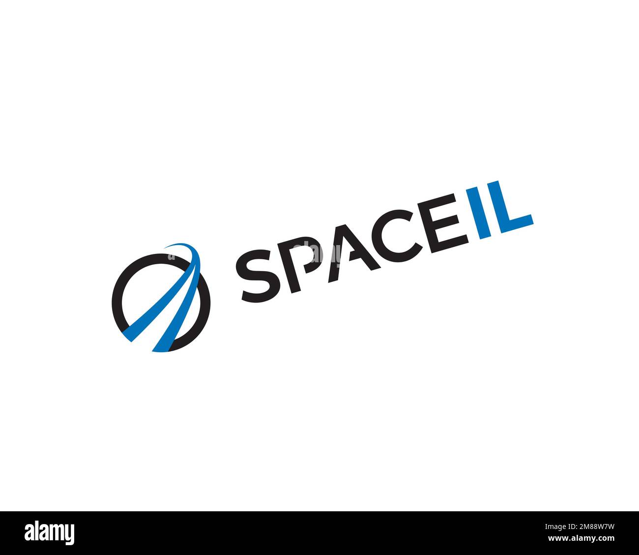 SpaceIL, rotated logo, white background Stock Photo - Alamy