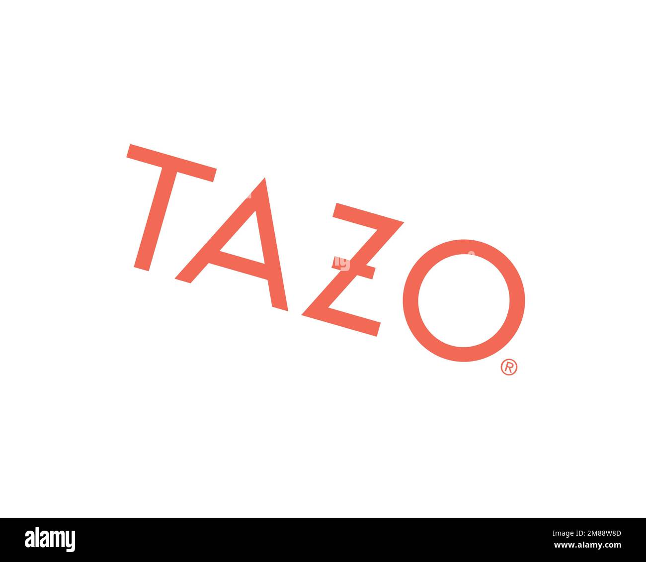Tazo, rotated logo, white background B Stock Photo - Alamy