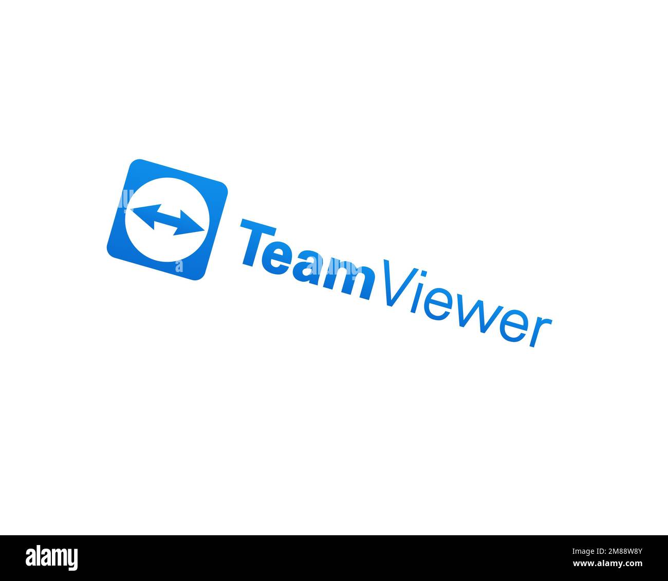 TeamViewer, rotated logo, white background B Stock Photo - Alamy