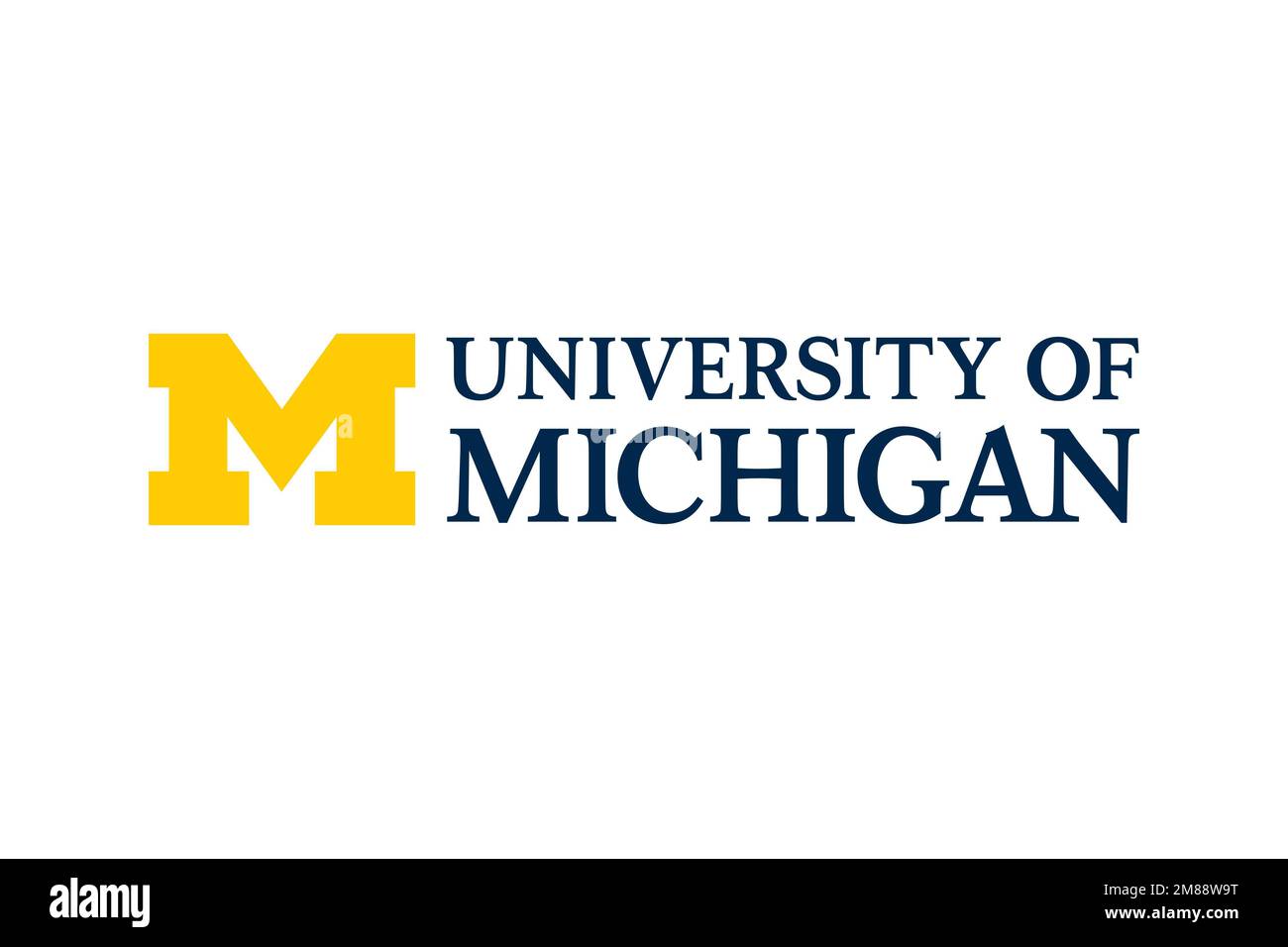 University of Michigan, Logo, White background Stock Photo - Alamy