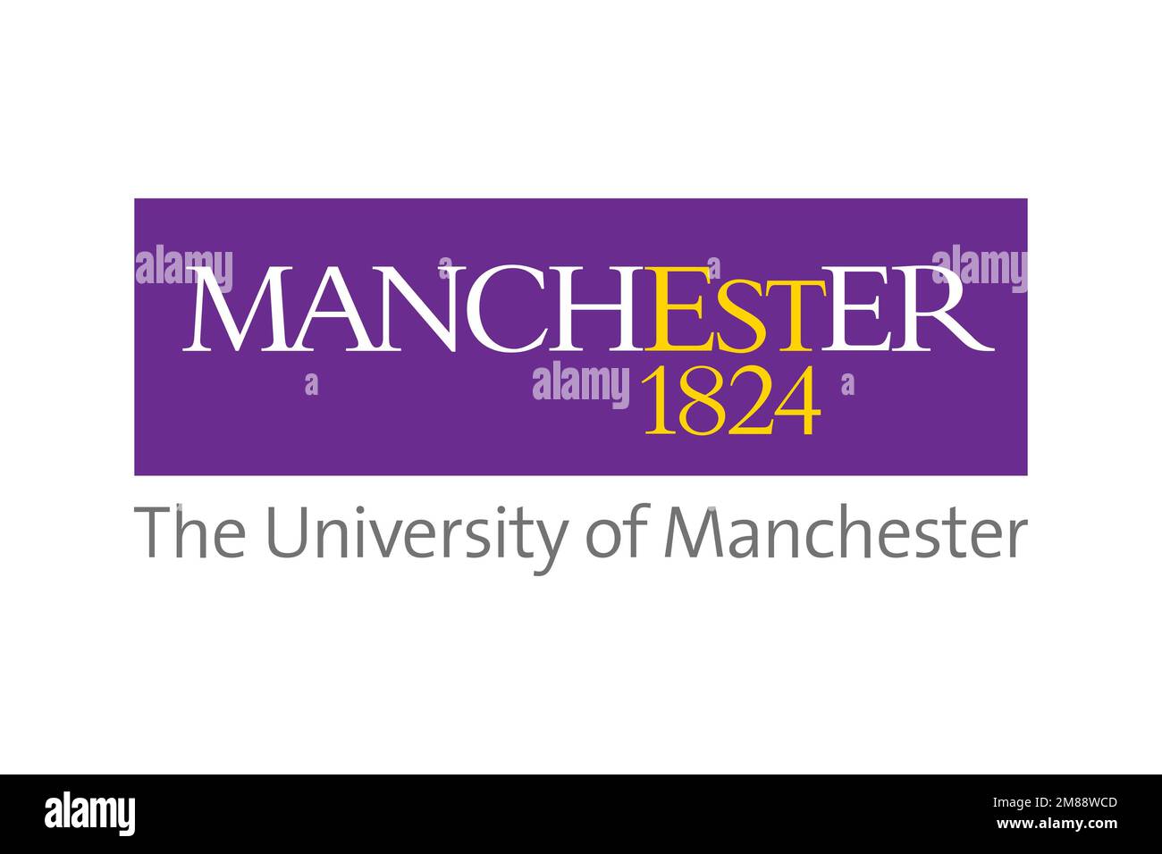 University of Manchester, Logo, White background Stock Photo - Alamy
