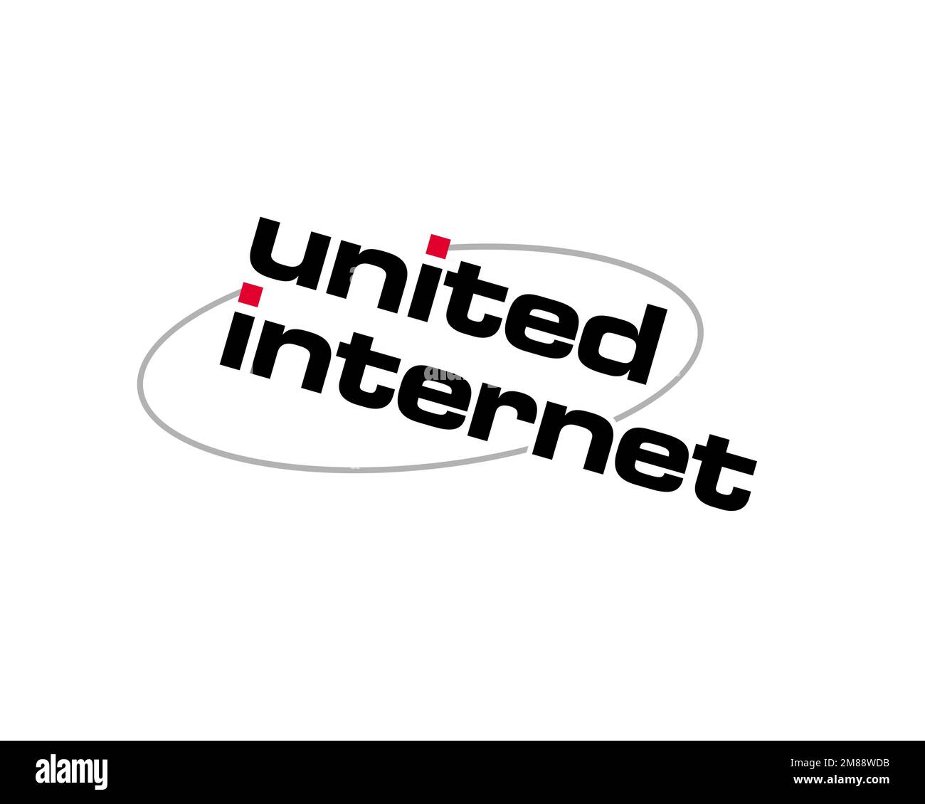 United Internet, rotated logo, white background B Stock Photo - Alamy