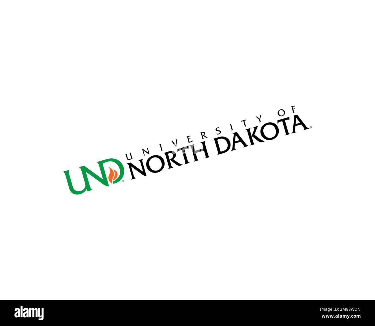 University of North Dakota, rotated logo, white background Stock Photo ...