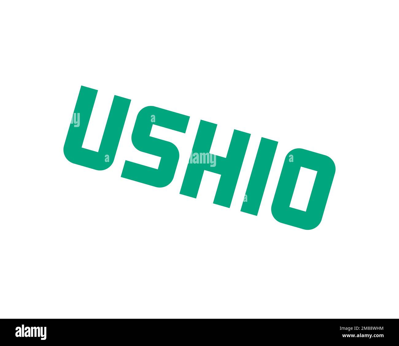 Ushio Inc. rotated logo, white background B Stock Photo - Alamy