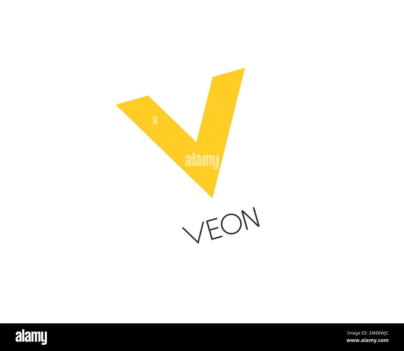 VEON, rotated logo, white background Stock Photo - Alamy