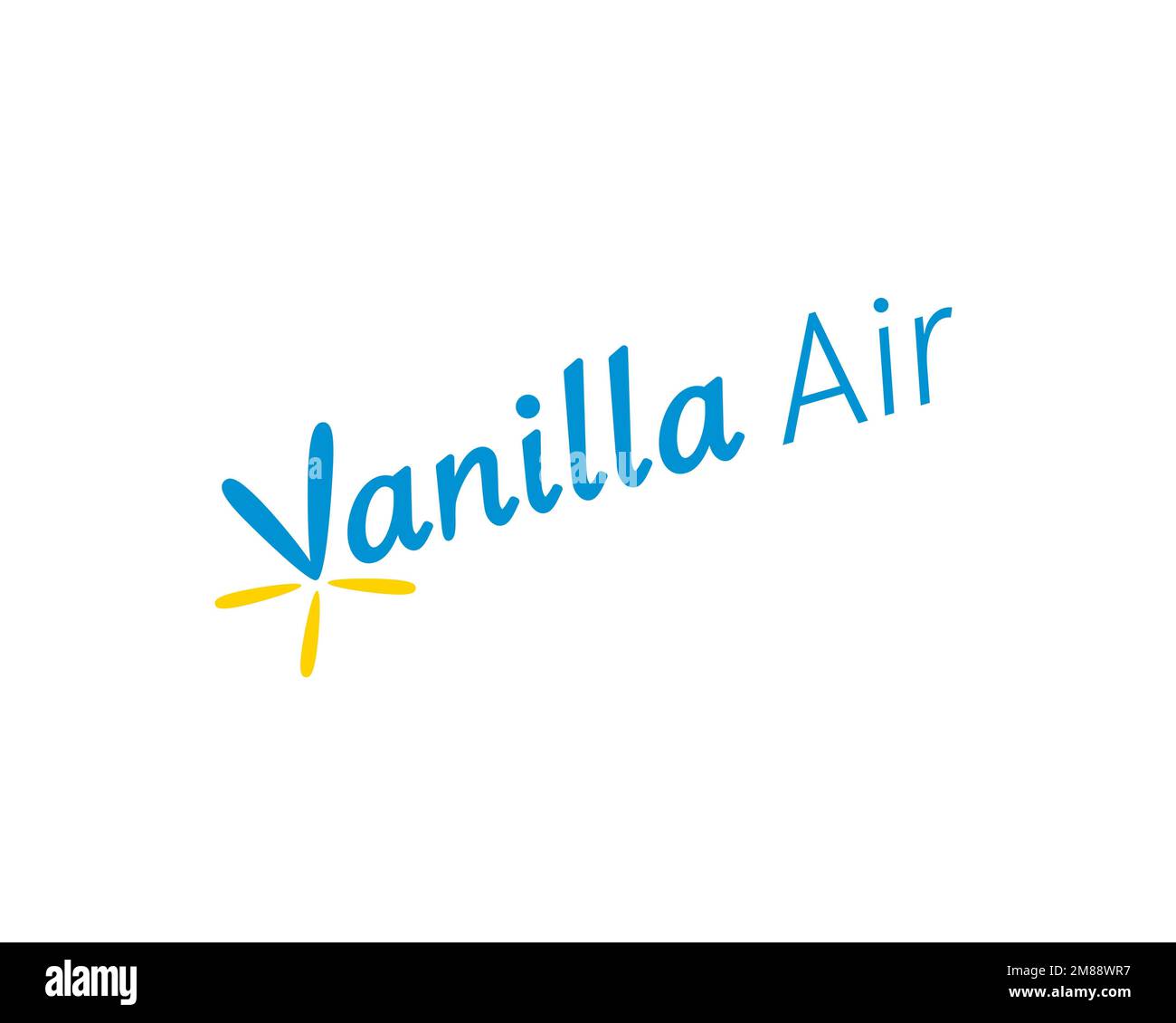 Vanilla Air, rotated logo, white background Stock Photo - Alamy