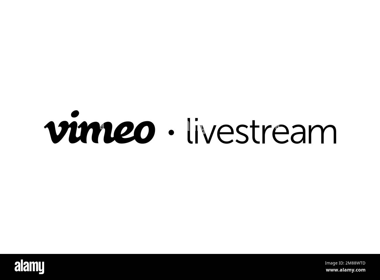 Vimeo Livestream, Logo, White Background Stock Photo - Alamy