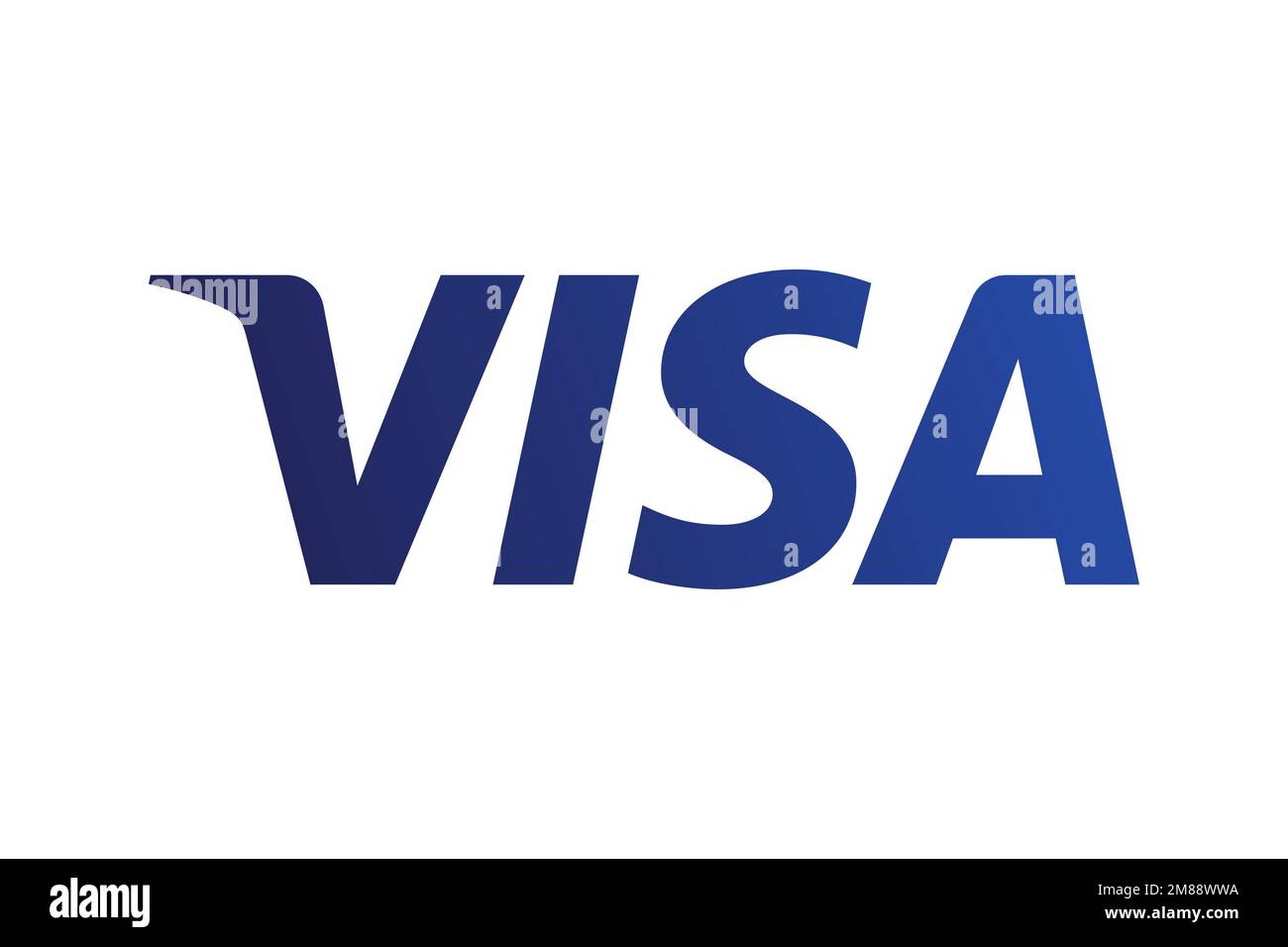 Visa Inc. logo, white background Stock Photo - Alamy