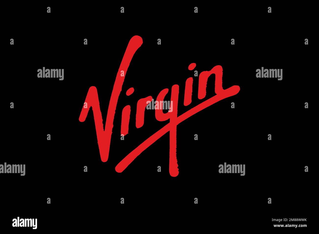Virgin Group, Logo, Black background Stock Photo - Alamy