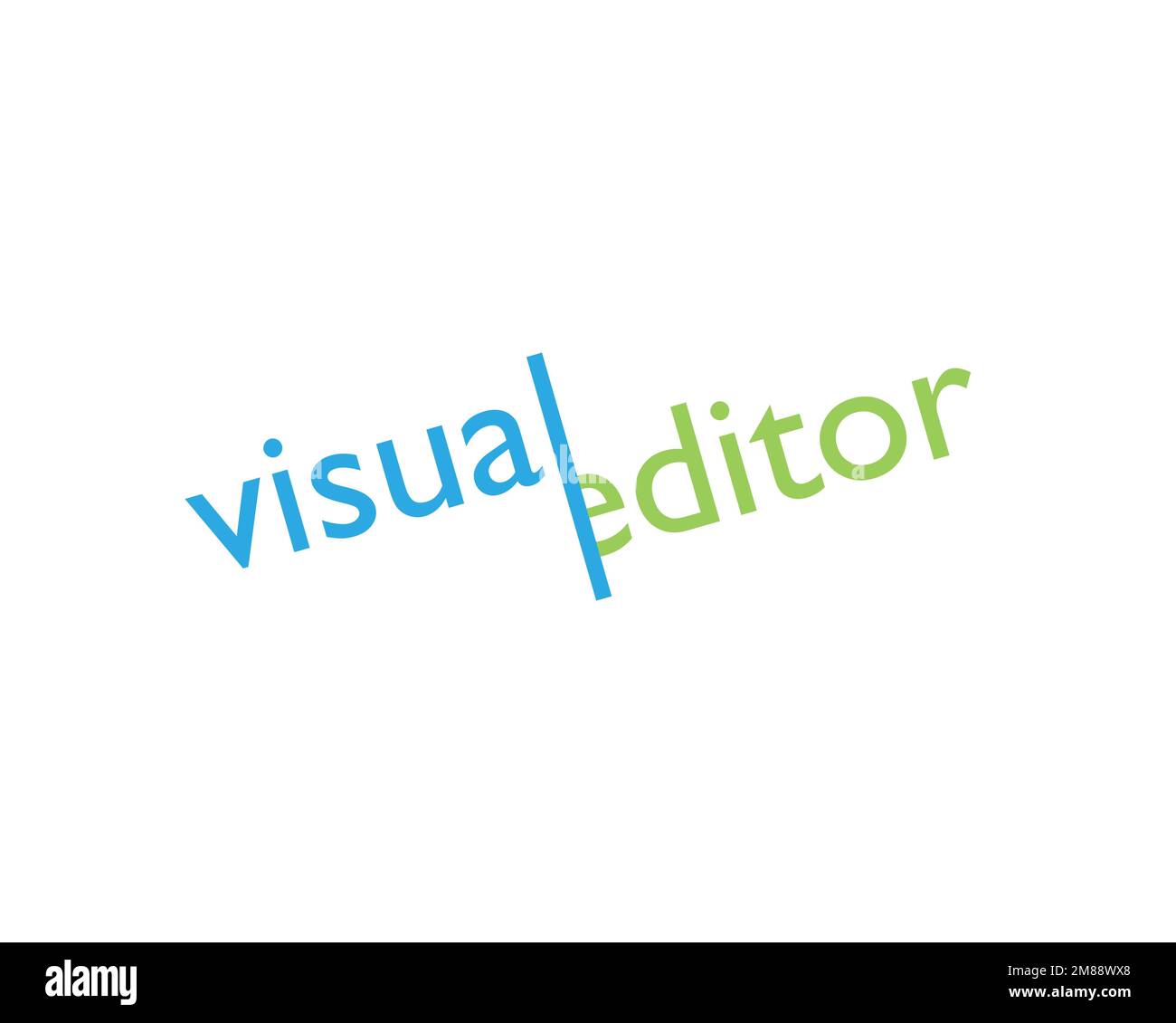 VisualEditor, rotated logo, white background Stock Photo - Alamy VisualEditor, rotated logo, white background Stock Photo - Alamy