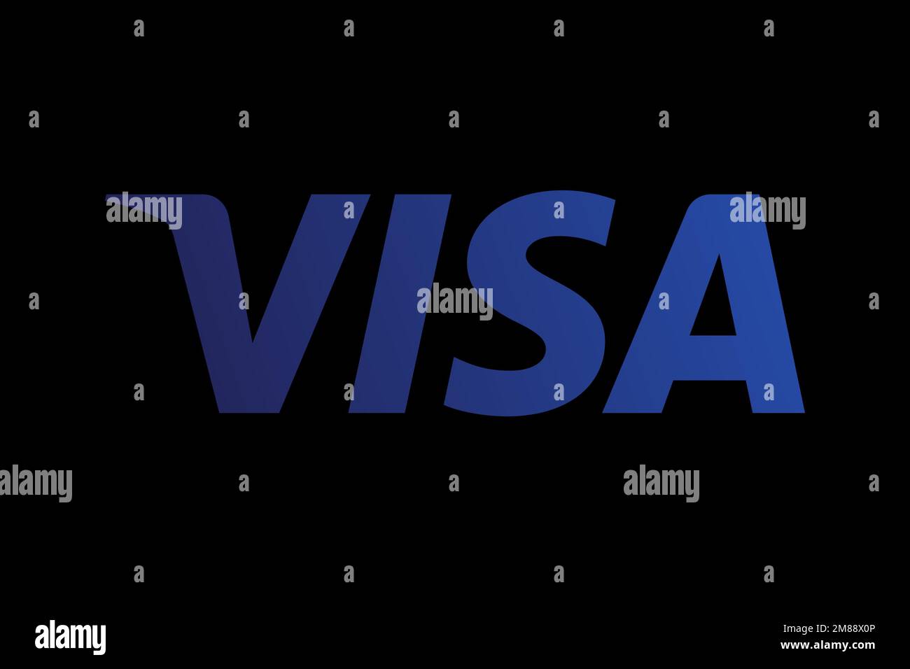 Visa Inc. logo, black background Stock Photo - Alamy