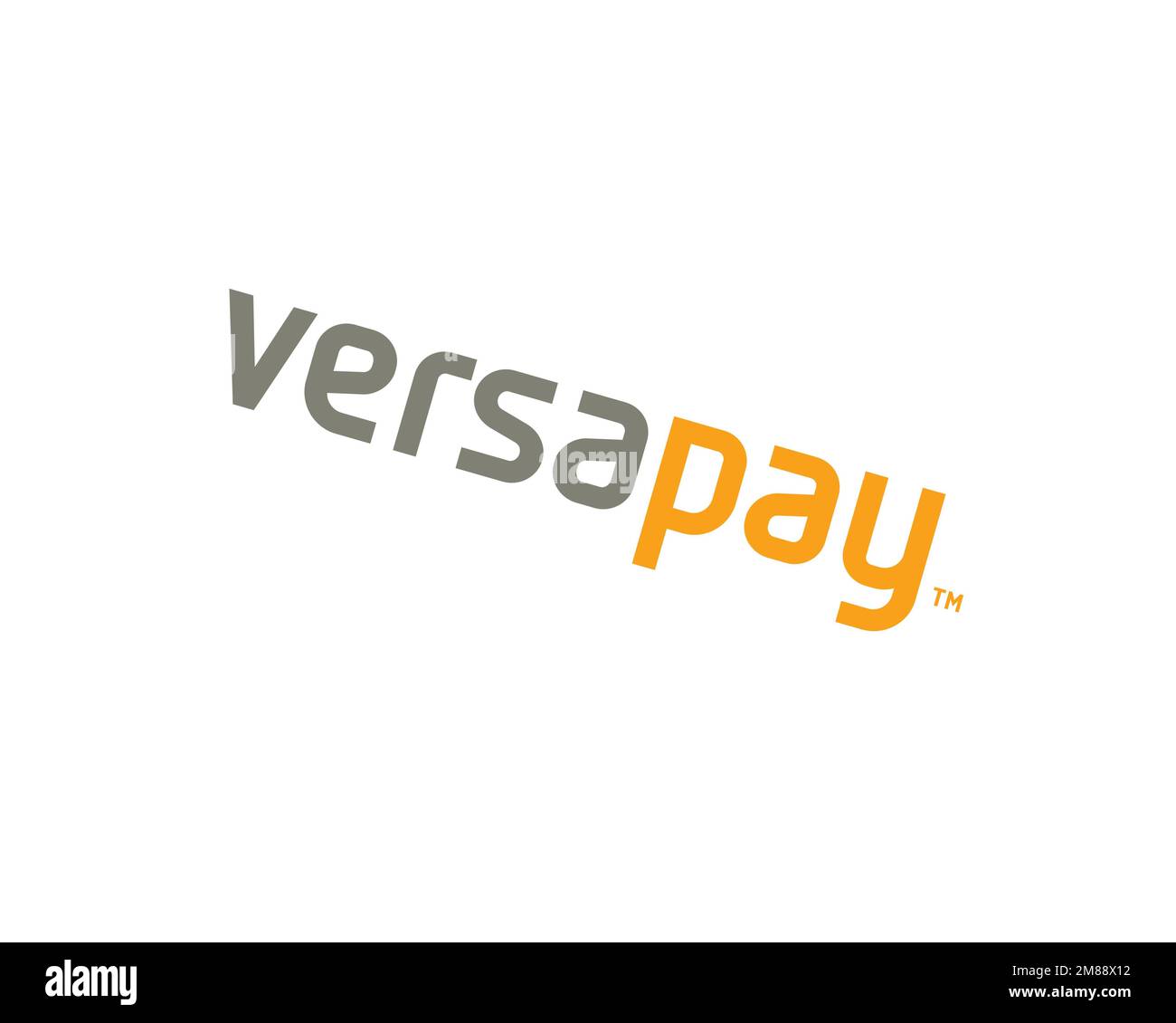 VersaPay, rotated logo, white background B Stock Photo - Alamy