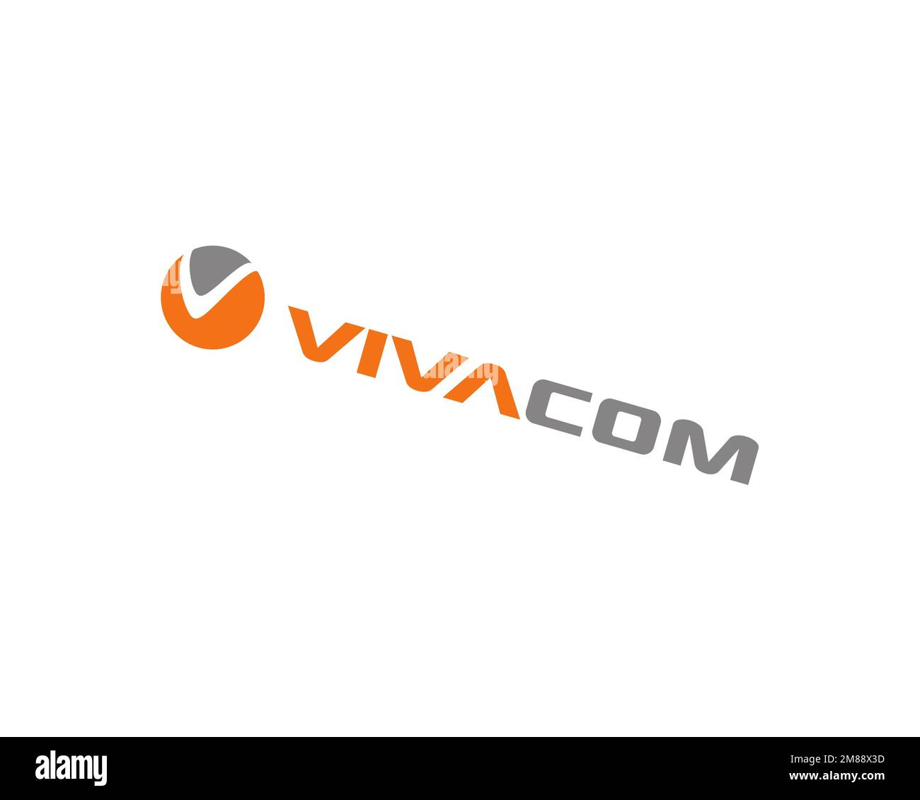 Vivacom, rotated logo, white background B Stock Photo - Alamy