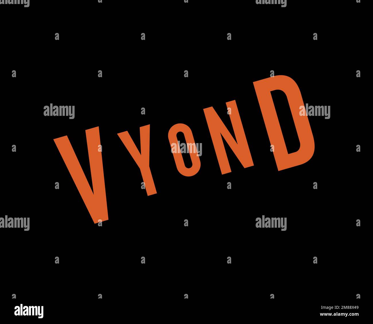 Vyond, rotated logo, black background Stock Photo - Alamy Vyond, rotated logo, black background Stock Photo - Alamy